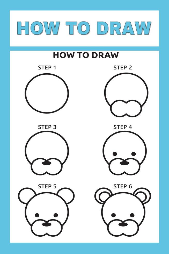 How to Draw Animals Step by Step 15279444 Vector Art at Vecteezy