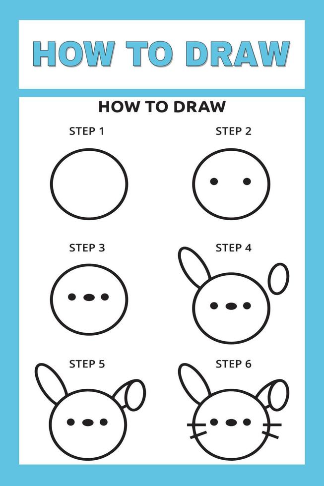How to Draw Animals Step by Step 15279475 Vector Art at Vecteezy