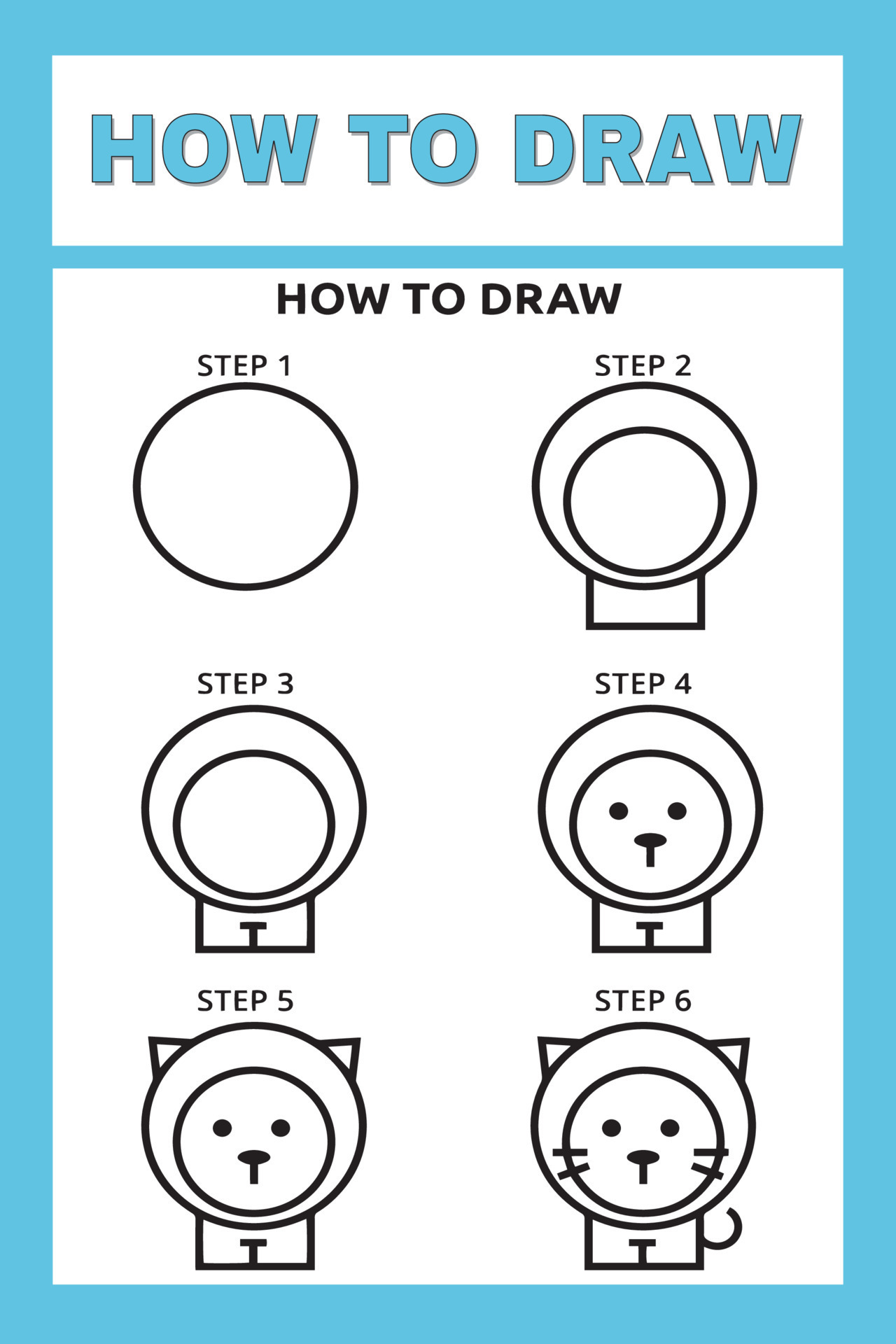 How to Draw Animals Step by Step 15279486 Vector Art at Vecteezy How to Draw Animals Step by Step 15279486 Vector Art at Vecteezy
