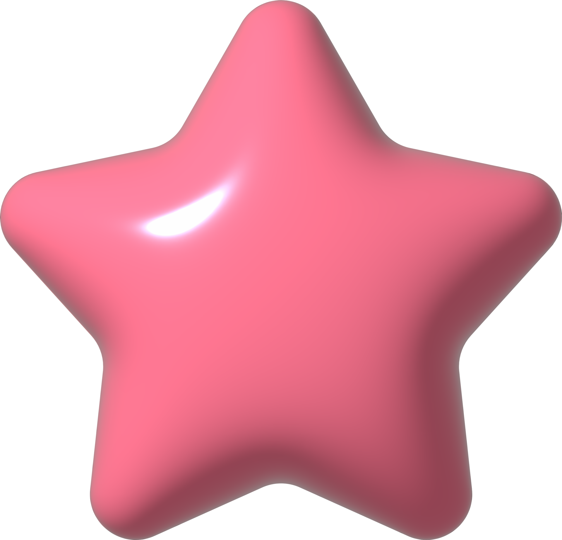3D pink star icon. 3D holiday element 15280664 PNG 3D pink star icon. 3D holiday element 15280664 PNG