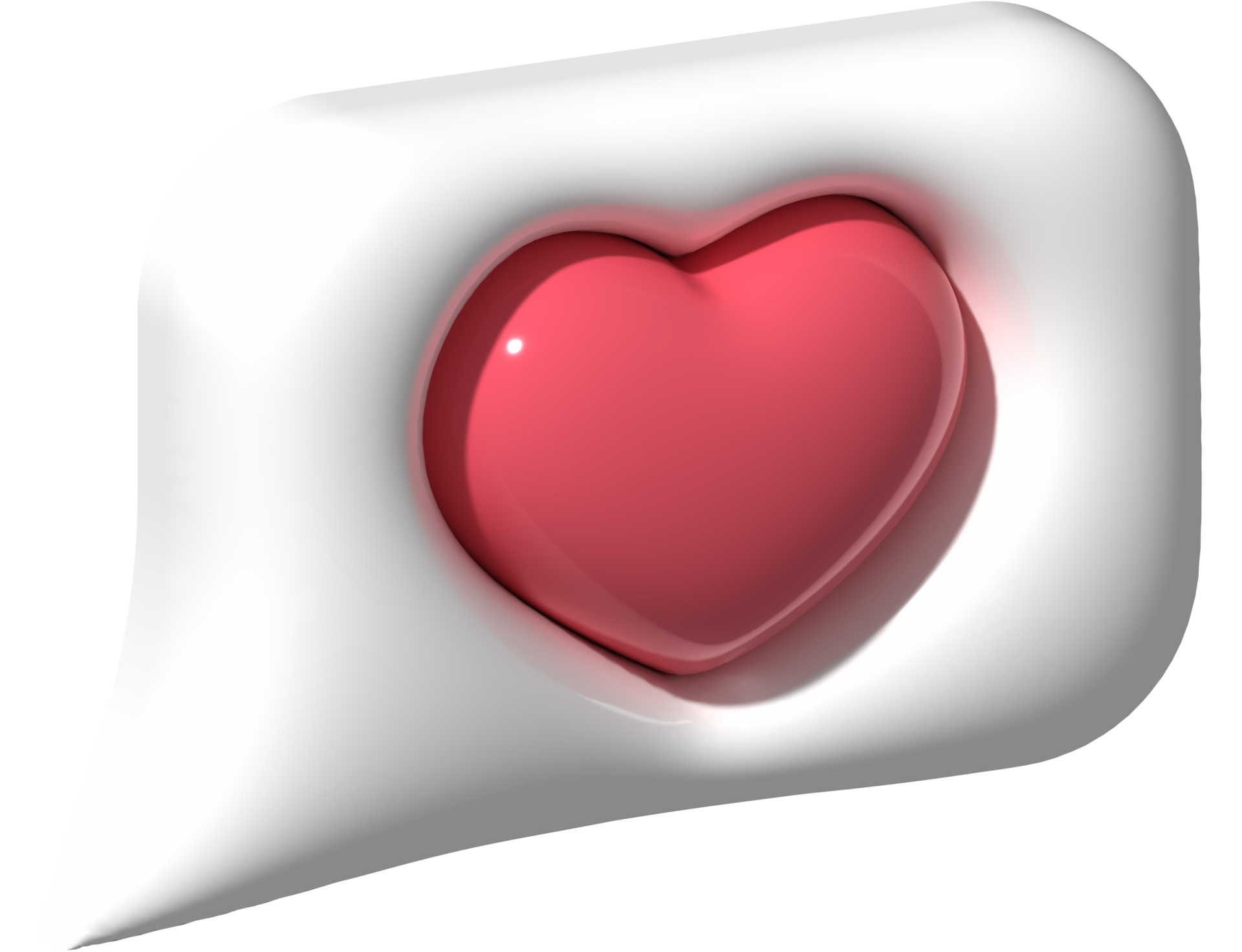 Free 3d Like Icon 3d Element Speech Bubble For Social Media 15280685