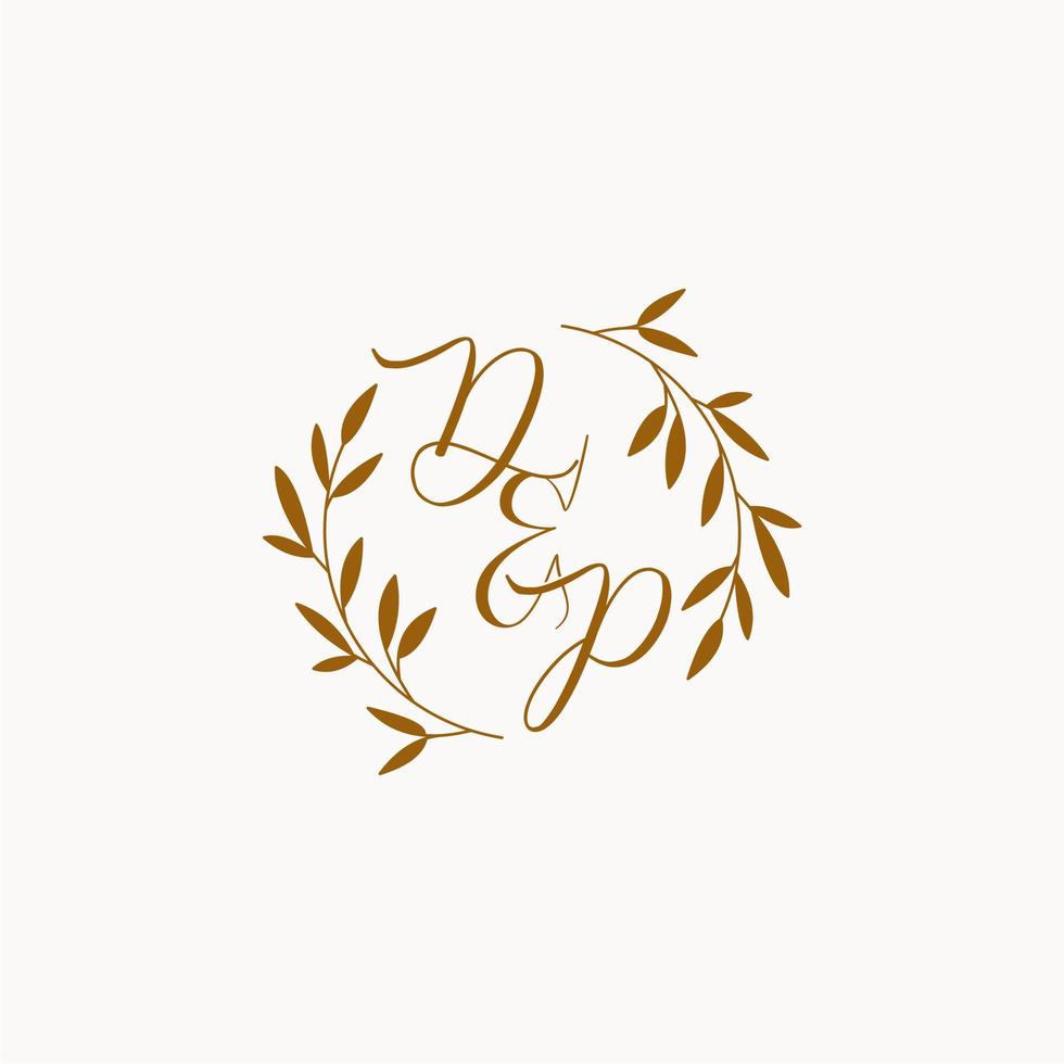DP initial wedding monogram logo 15283234 Vector Art at Vecteezy