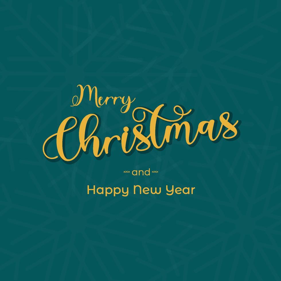 Merry Christmas Lettering Design Vector Illustration 15285215 Vector
