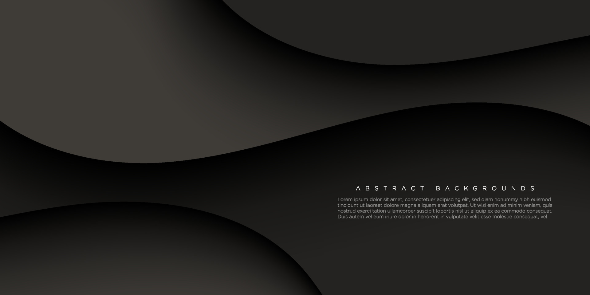 abstract dark gray gradient wavy design layers background. eps10 vector 15286590 Vector Art at ...