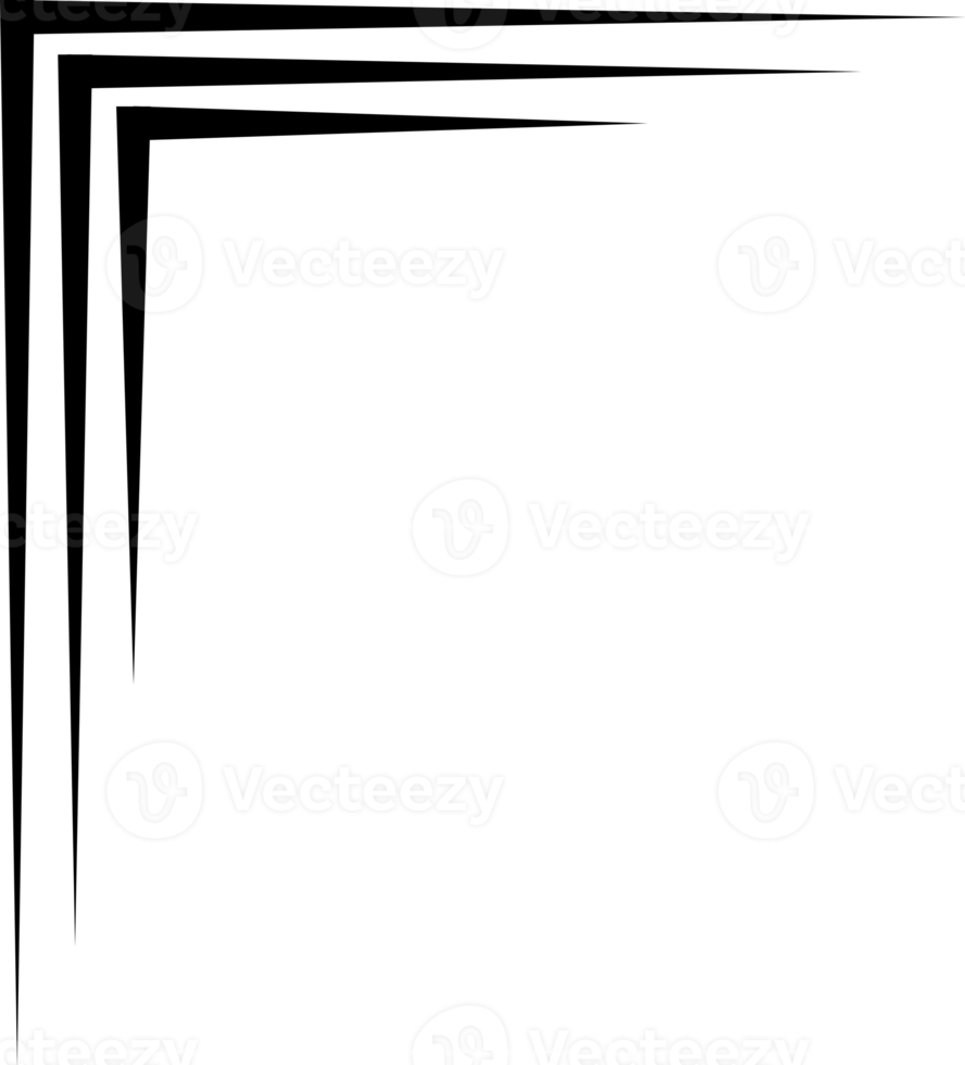 Black And White Corner Border Png