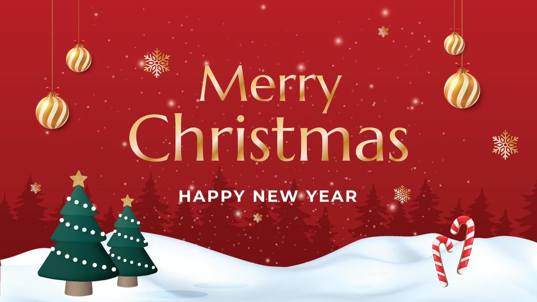 Merry Christmas Card 15294834 Vector Art at Vecteezy