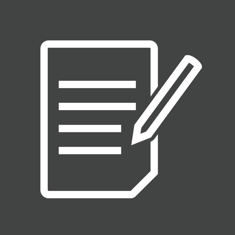 Assignment Line Inverted Icon 15294916 Vector Art at Vecteezy