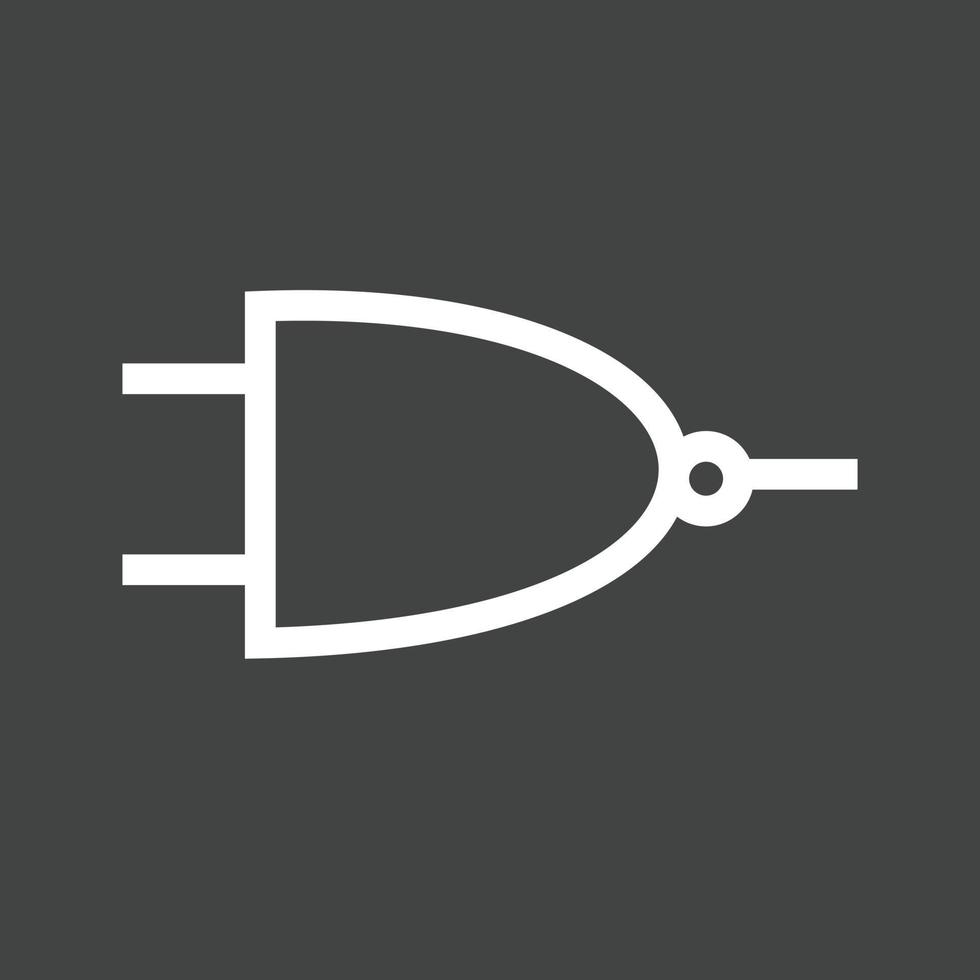 Nand Gate Line Inverted Icon 15295615 Vector Art At Vecteezy