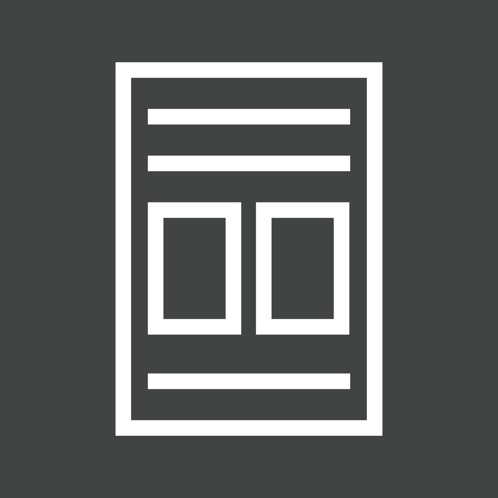 Images and Text on Page Line Inverted Icon 15296000 Vector Art at Vecteezy