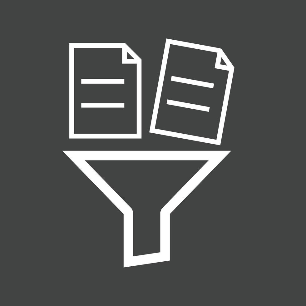 Filter Documents Line Inverted Icon 15296003 Vector Art at Vecteezy
