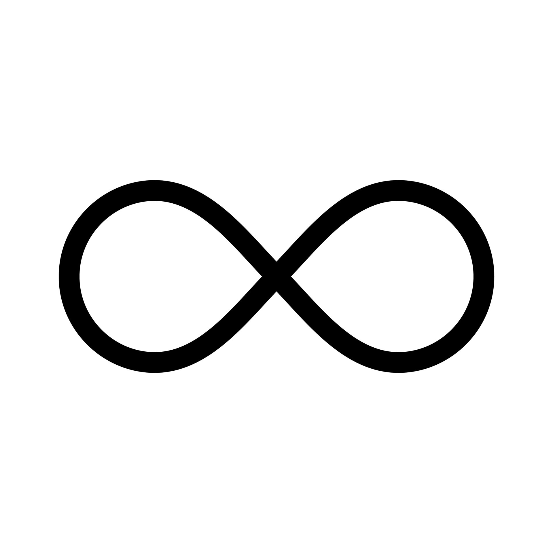 Infinito Icono De Símbolo Infinito En El Diseño De Estilo De Línea