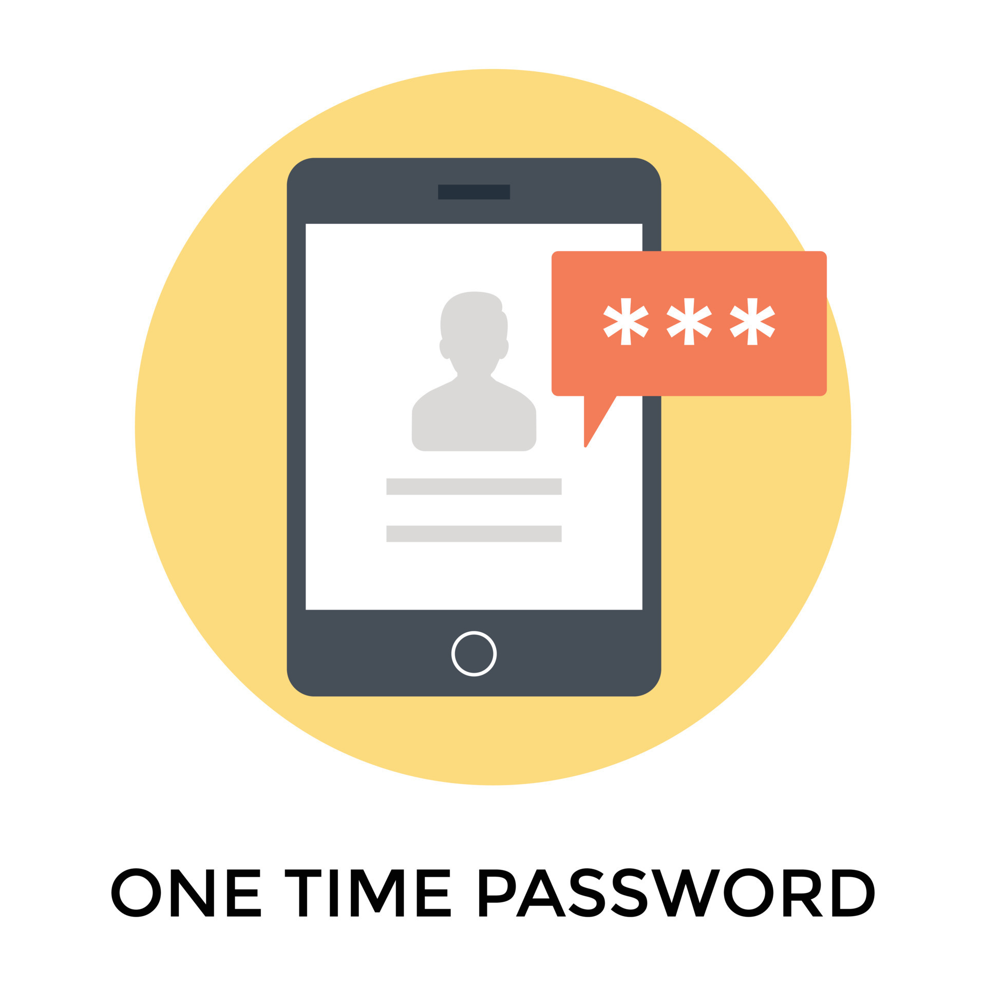 One Time Password 15304967 Vector Art At Vecteezy