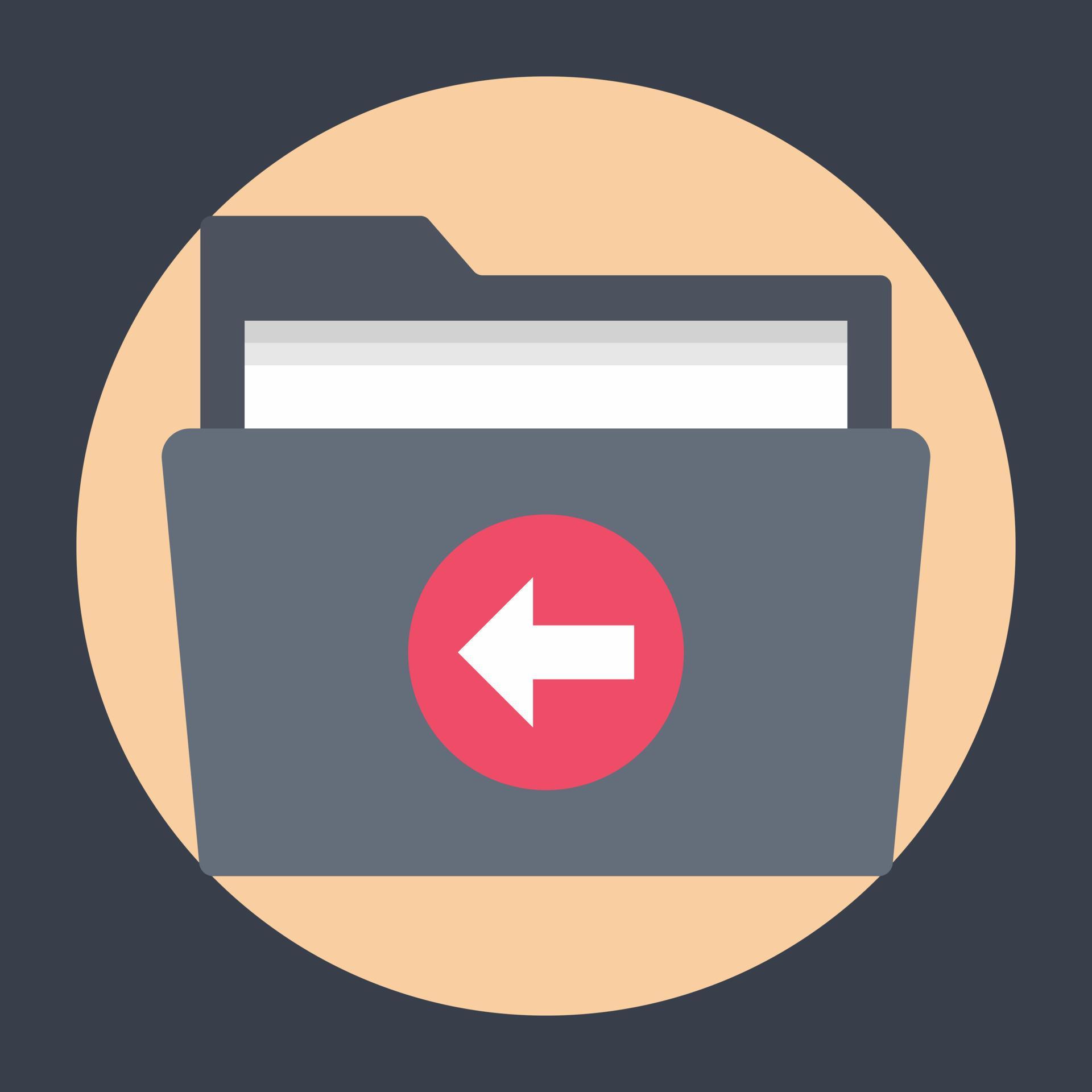 Trendy Moving Folder 15305024 Vector Art At Vecteezy