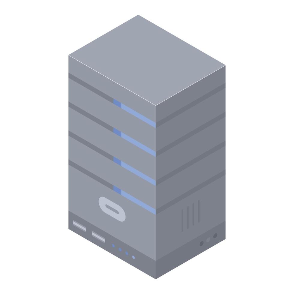 Modern server icon, isometric style 15305068 Vector Art at Vecteezy