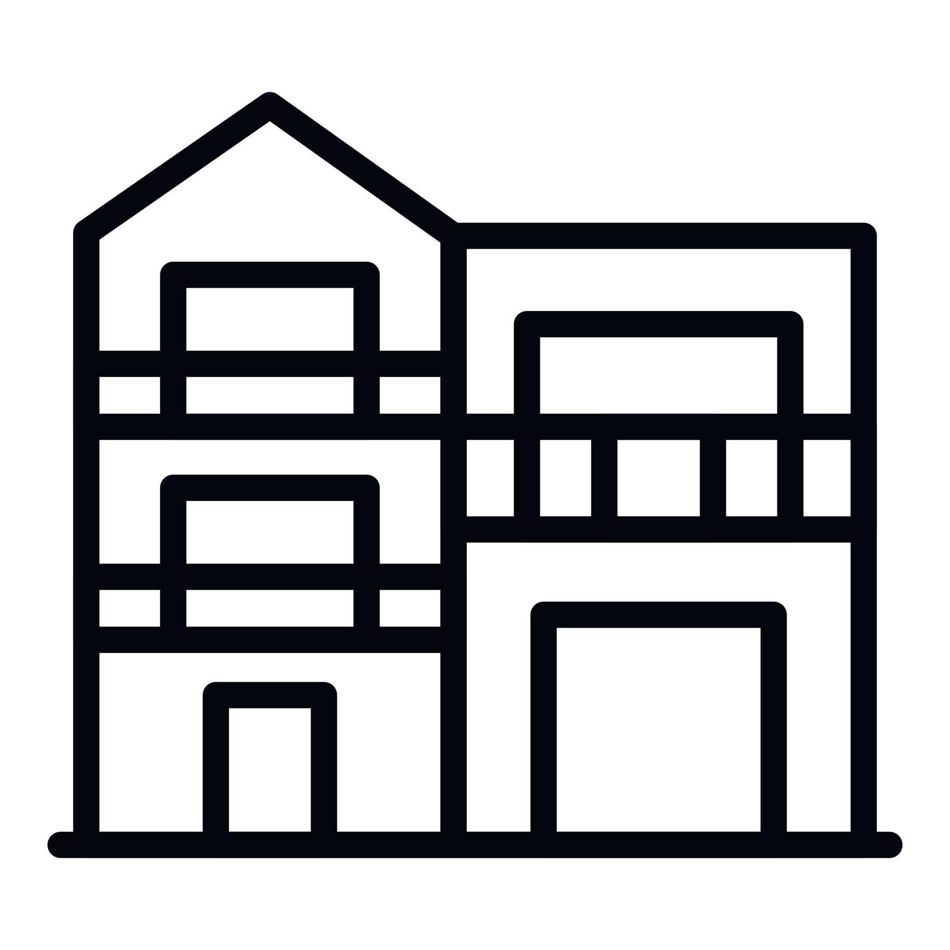 Modern Two Story House Icon Outline Style 15306181 Vector Art At Vecteezy