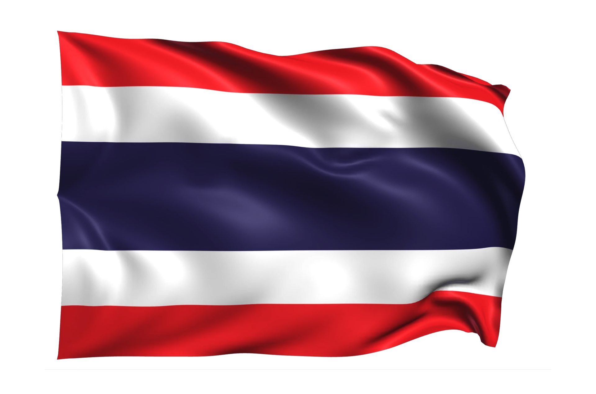 Thailand Waving flag Realistic Transparent Background 15309609 PNG