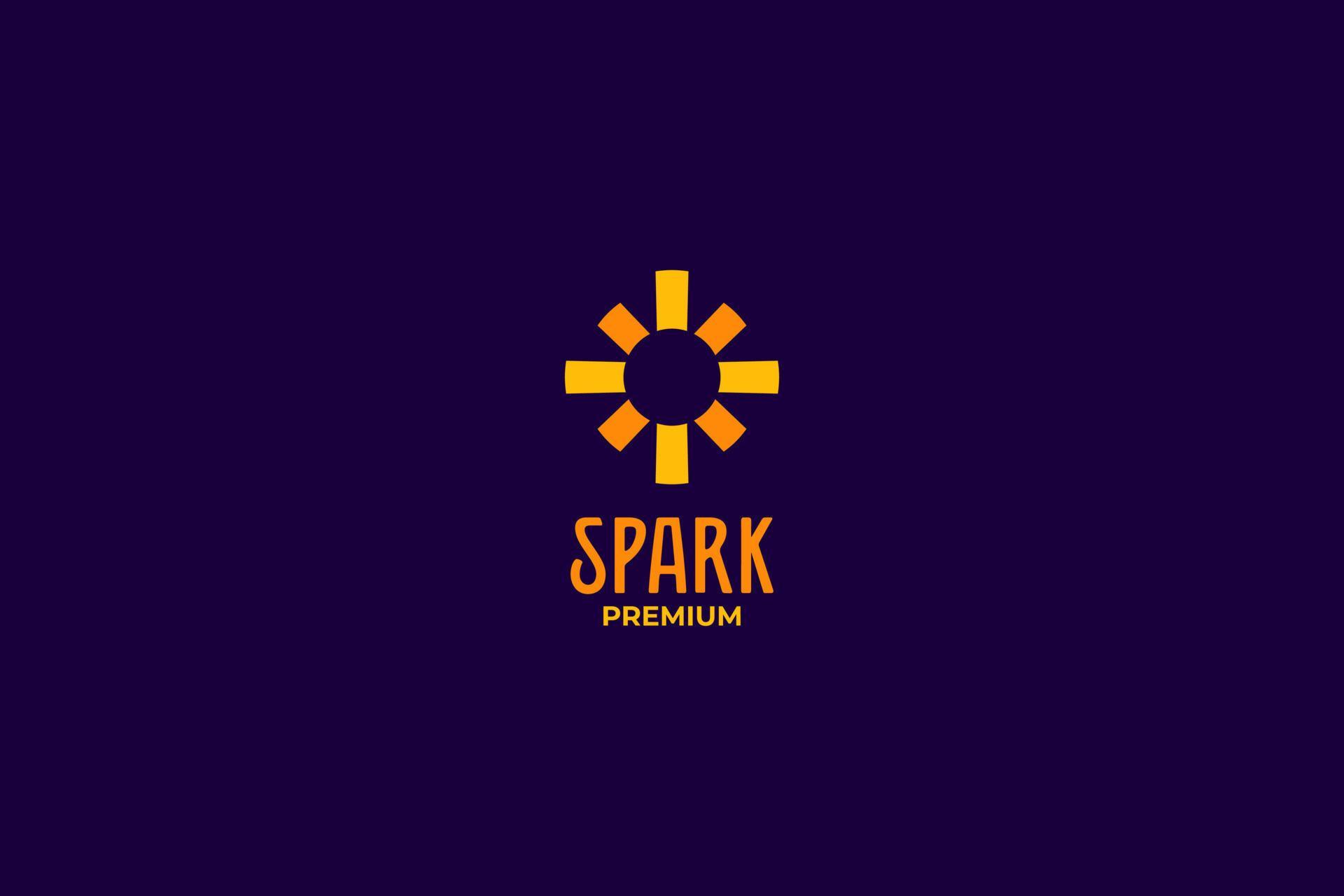 Simple sparks logo design vector template illustration idea 15309892 Vector Art at Vecteezy