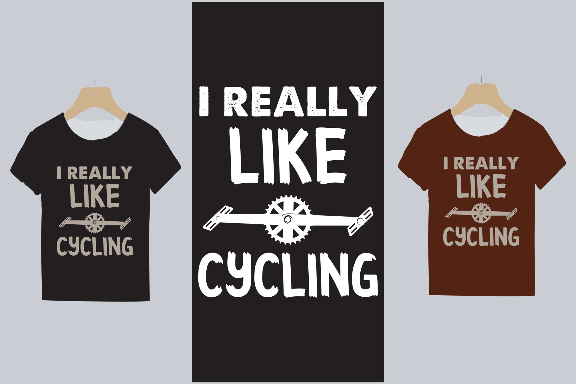 Cycling Tshirt Design With Quotation Tshirt Template Dark Silhouette