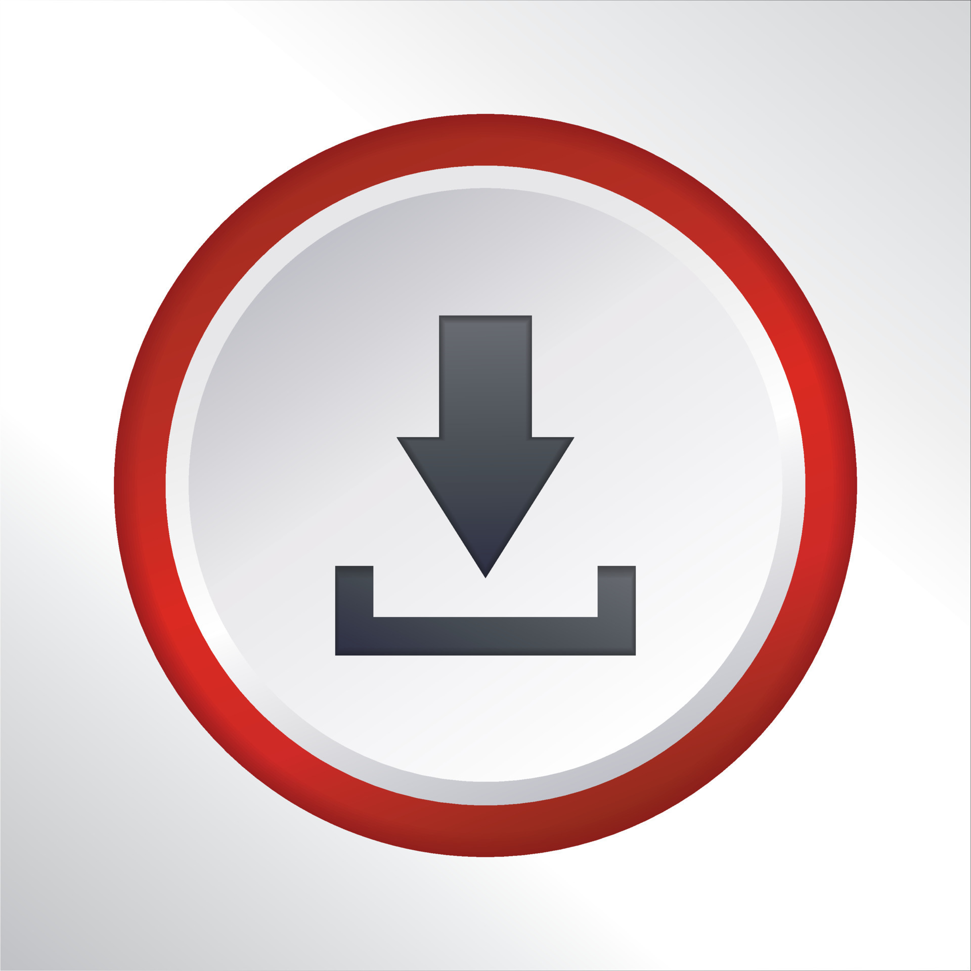 upload flat icon button with red gradient circle vector design 15311053 ...