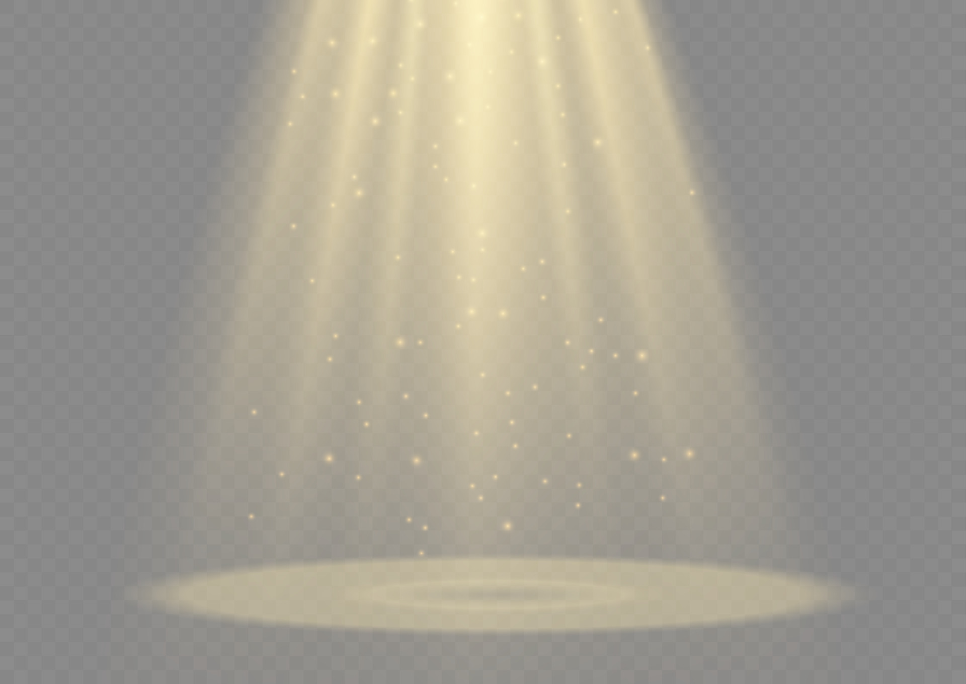 Vector spotlight. Yellow color light effect. Glowing isolated golden ... Vector spotlight. Yellow color light effect. Glowing isolated golden ...