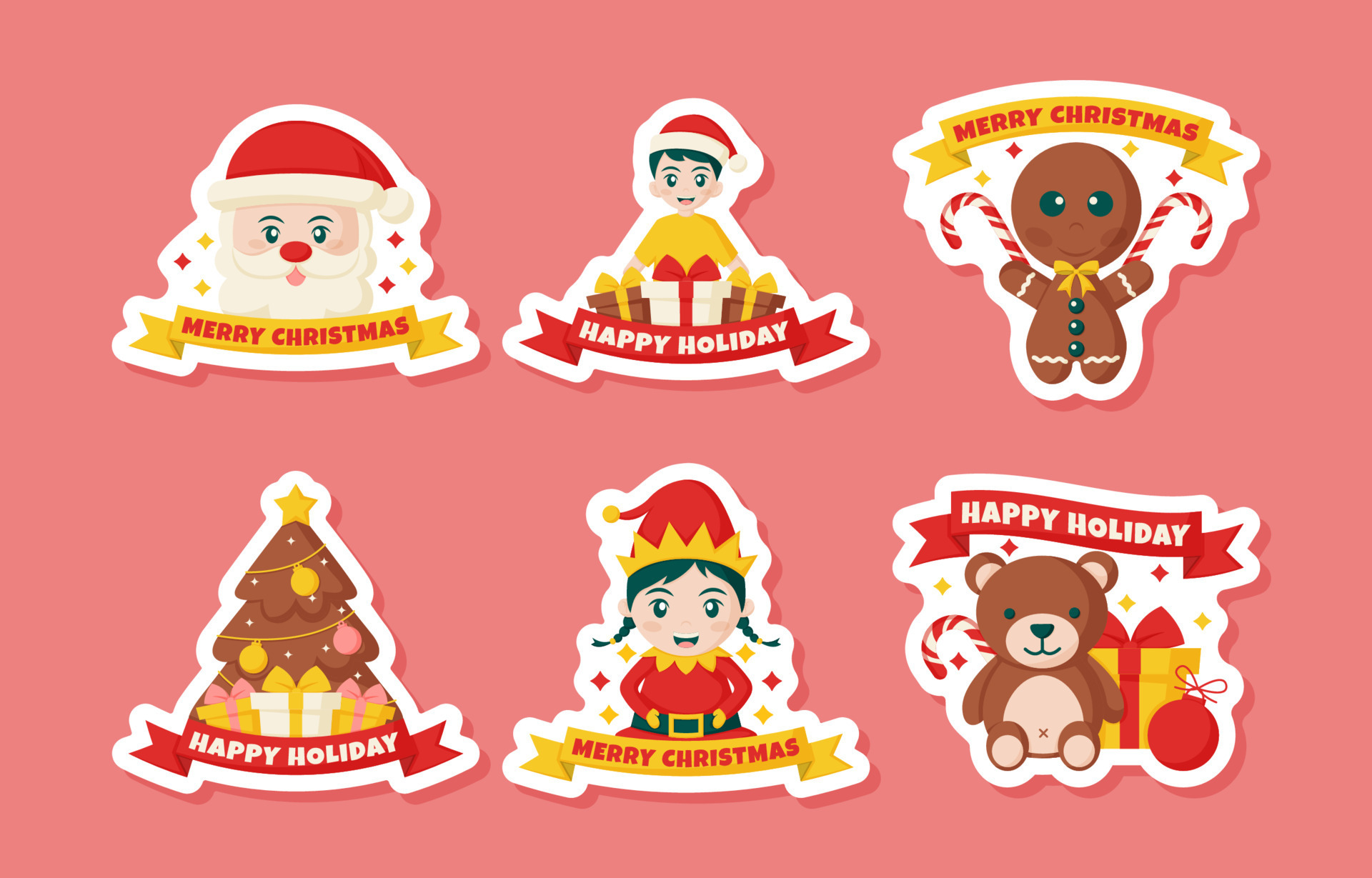 Children s Christmas Party Greeting Stickers 15313343 Vector Art At children-s-christmas-party-greeting-stickers-15313343-vector-art-at