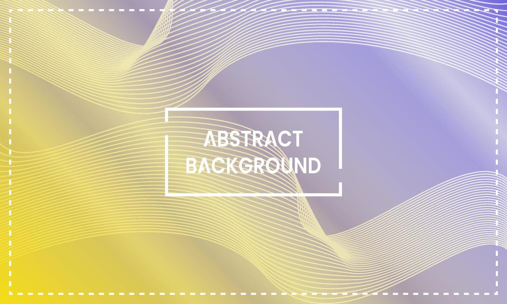 Soft Blue And Yellow Shiny Gradient Abstract Background With Frame And Wave Line Pattern Modern