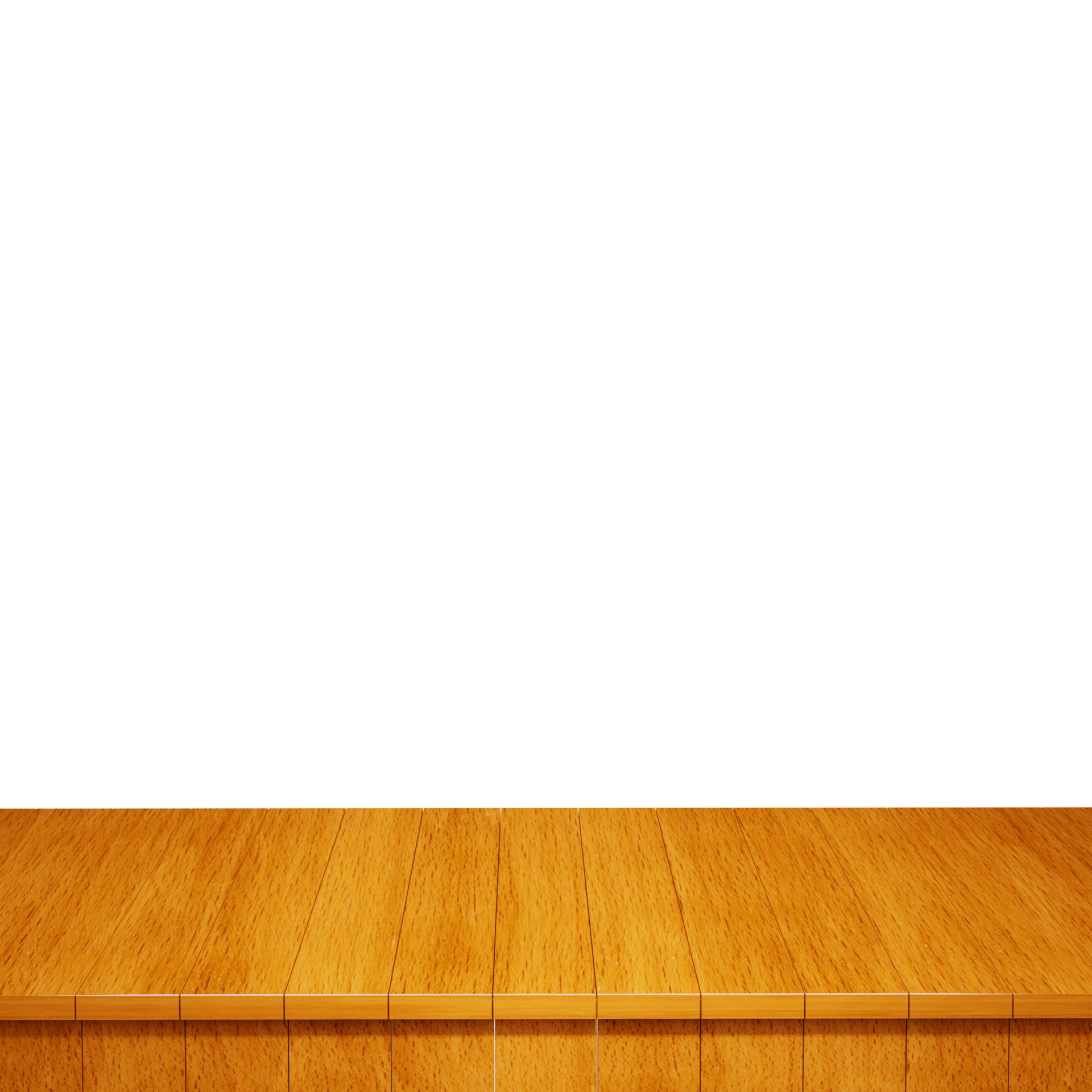 Wooden table foreground, wood table top front view 3d render isolated 15315709 PNG