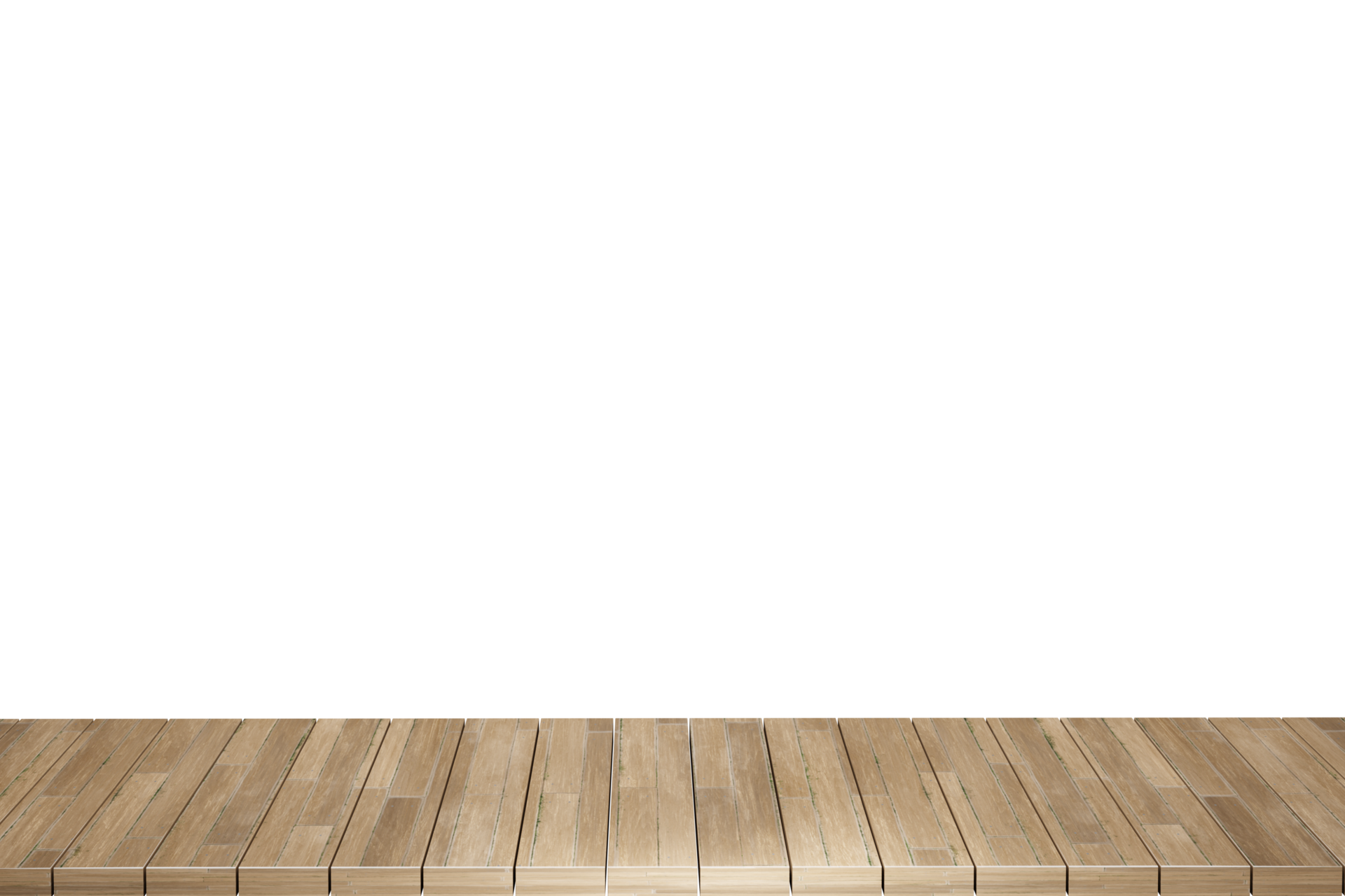 Wooden table foreground, wood table top front view 3d render isolated 15315713 PNG