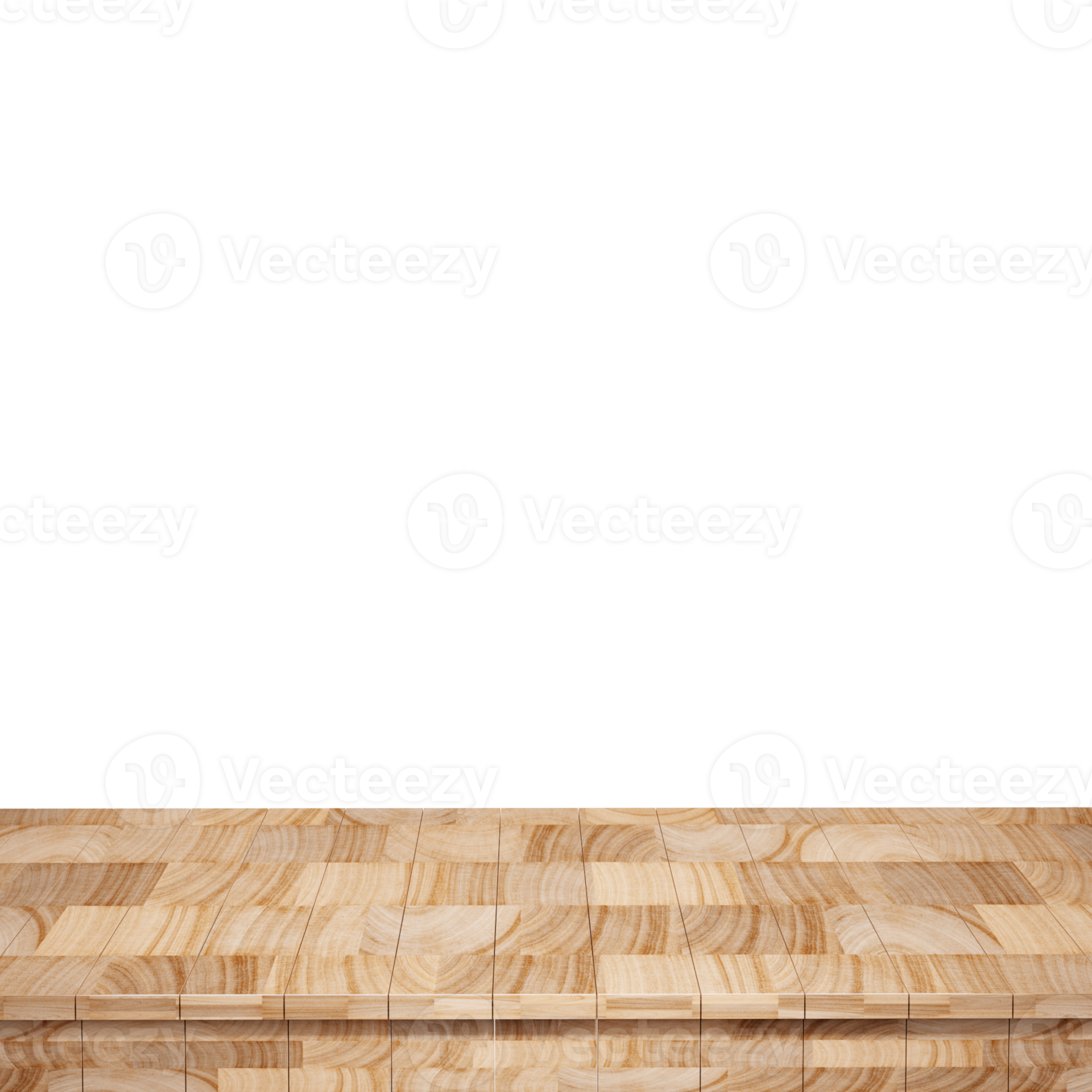 Wooden table foreground, wood table top front view 3d render isolated 15315754 PNG