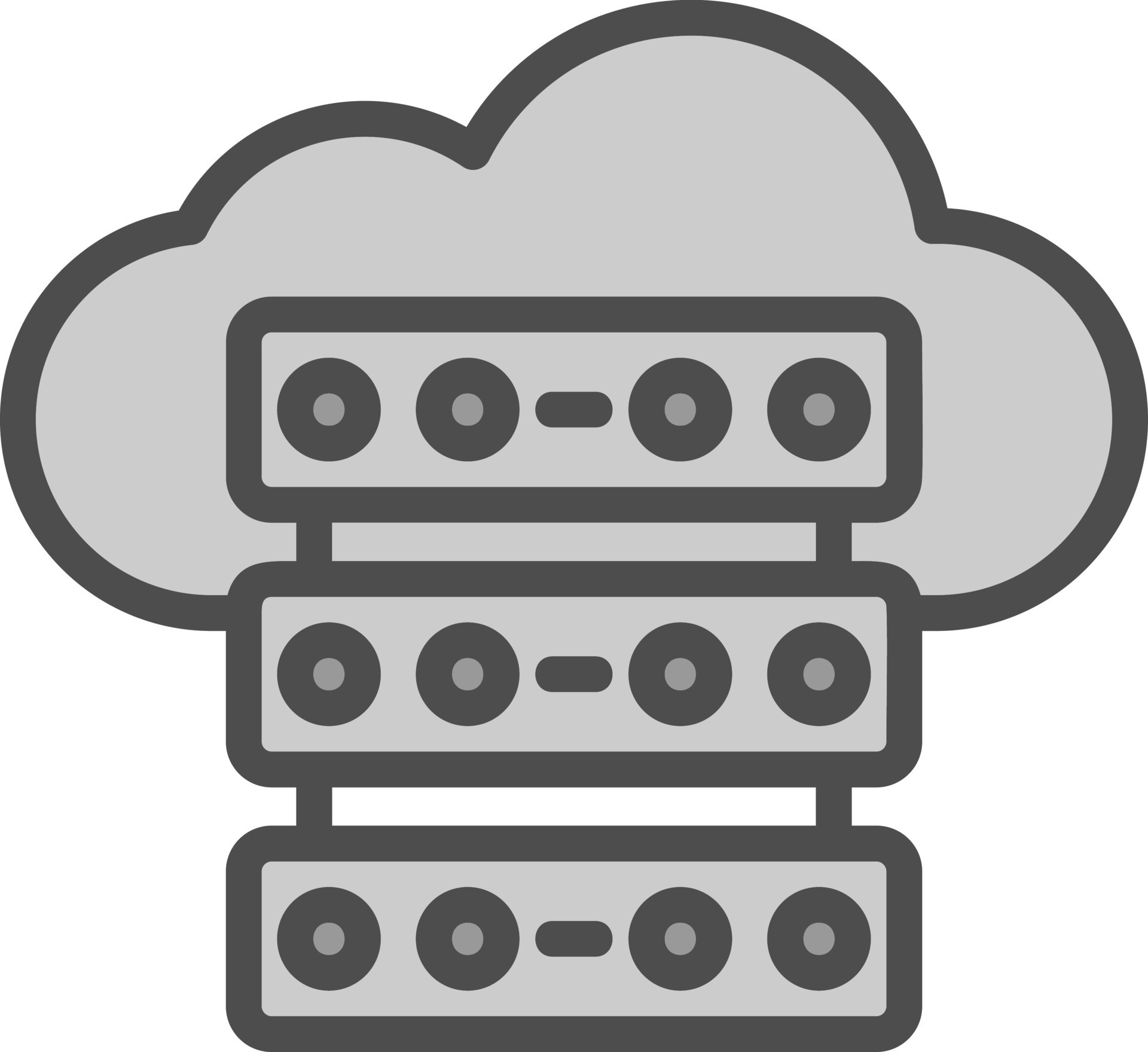 Database Vector Icon Design 15318209 Vector Art At Vecteezy