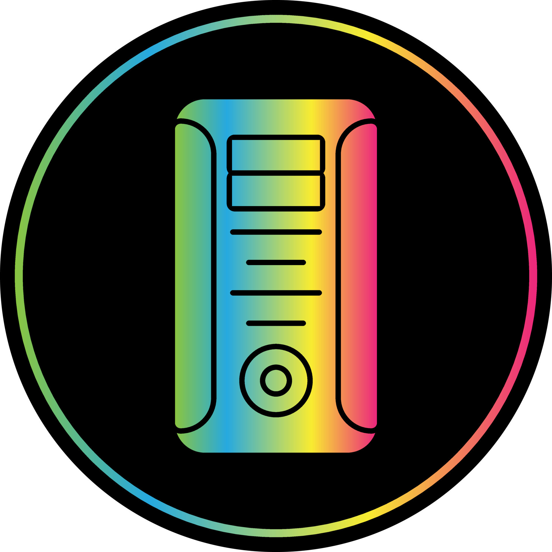Computer Tower Vector Icon Design 15319453 Vector Art At Vecteezy