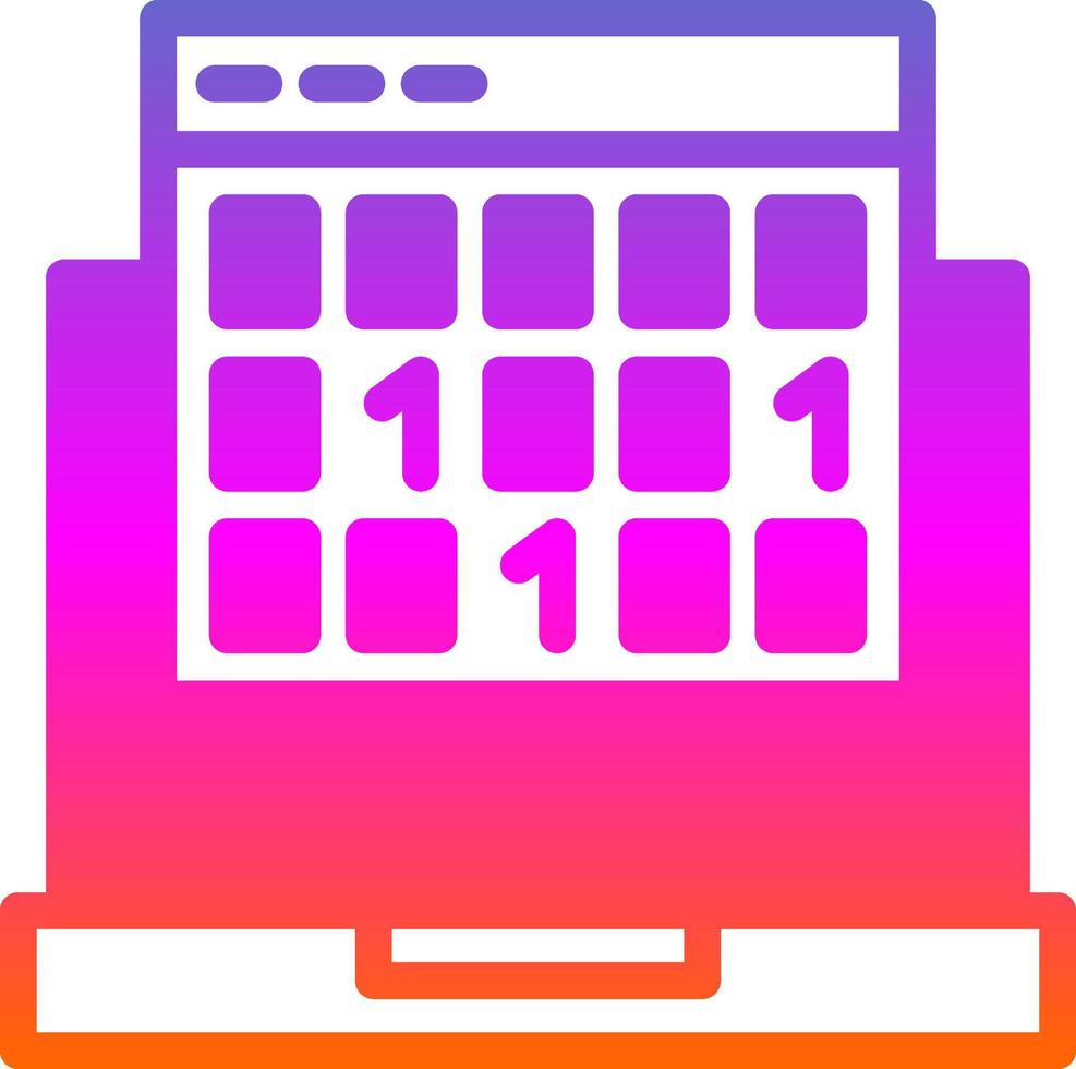 Binary Code Vector Icon Design 15319620 Vector Art At Vecteezy