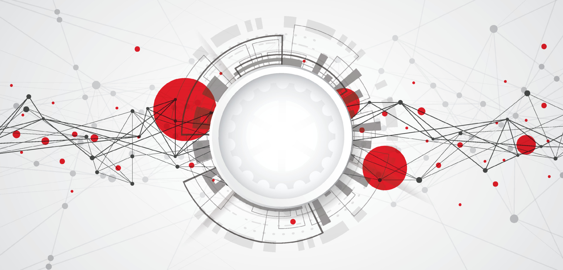 Abstract 3d Design Background With Technology Dot And Line Circuit