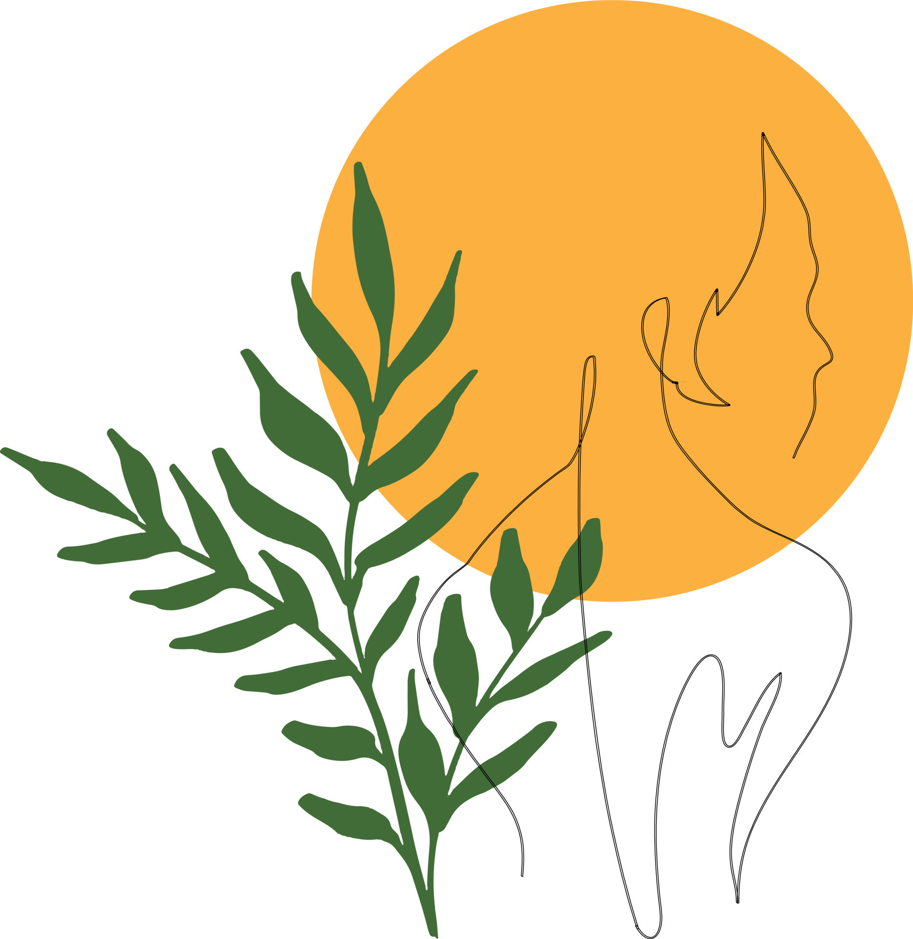 One single line of a woman in minimal art. Continuous line drawing of a ...