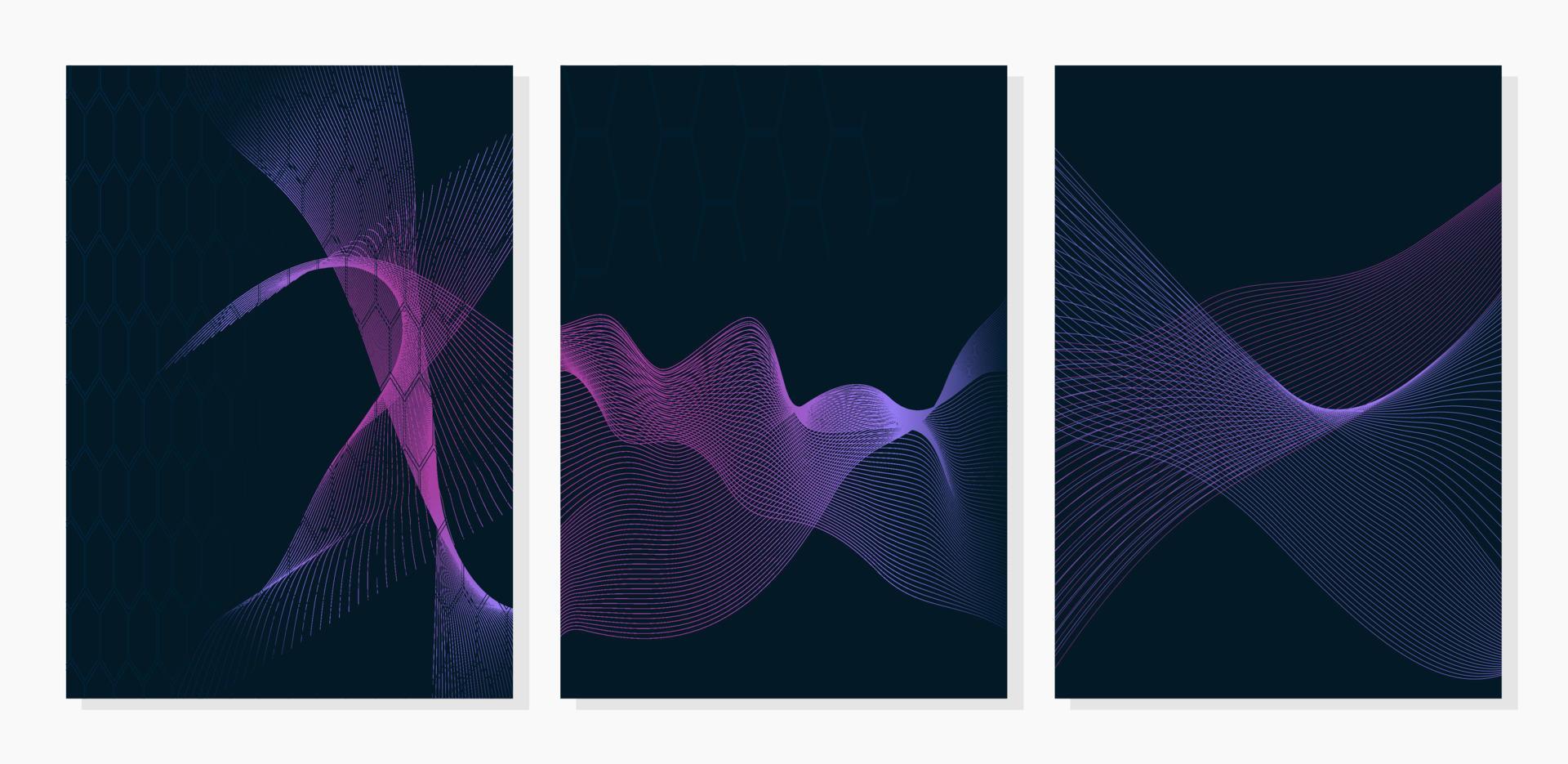 Technology Abstract Lines And Dots Connection Poster Or Cover Connection Digital Data And Big