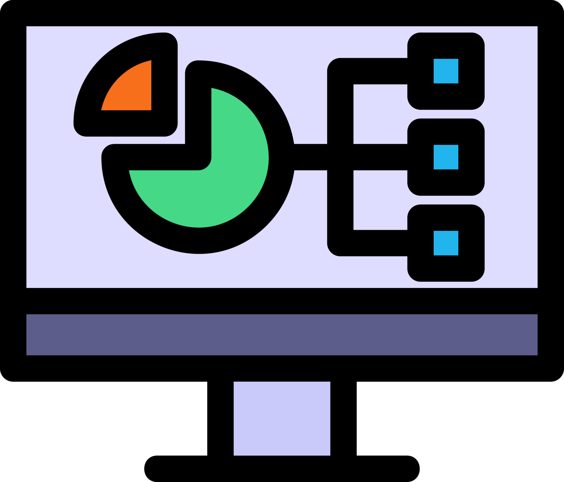 Data Visualization Vector Icon Design 15327160 Vector Art At Vecteezy