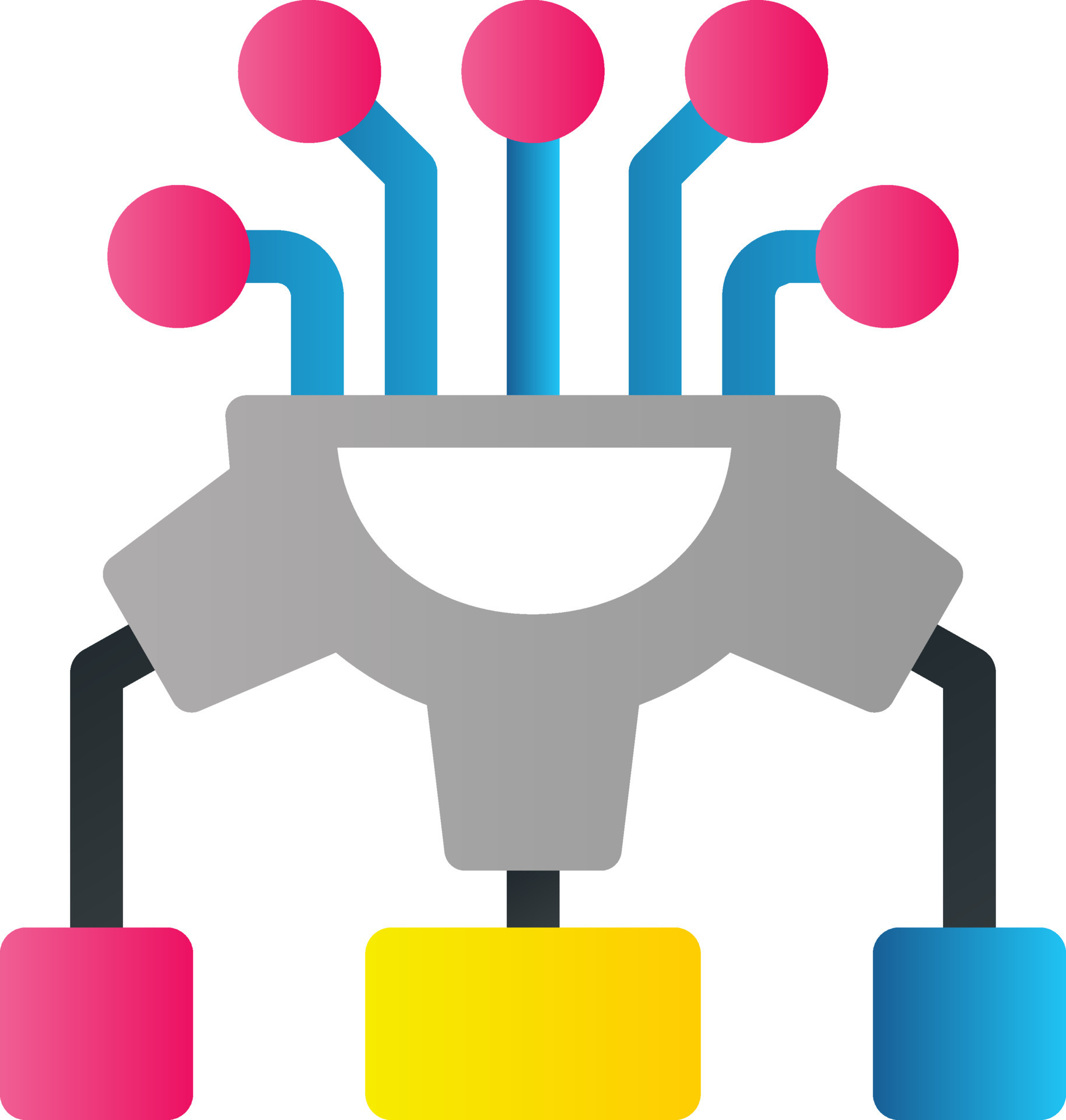 Automated Solutions Vector Icon Design 15327530 Vector Art at Vecteezy