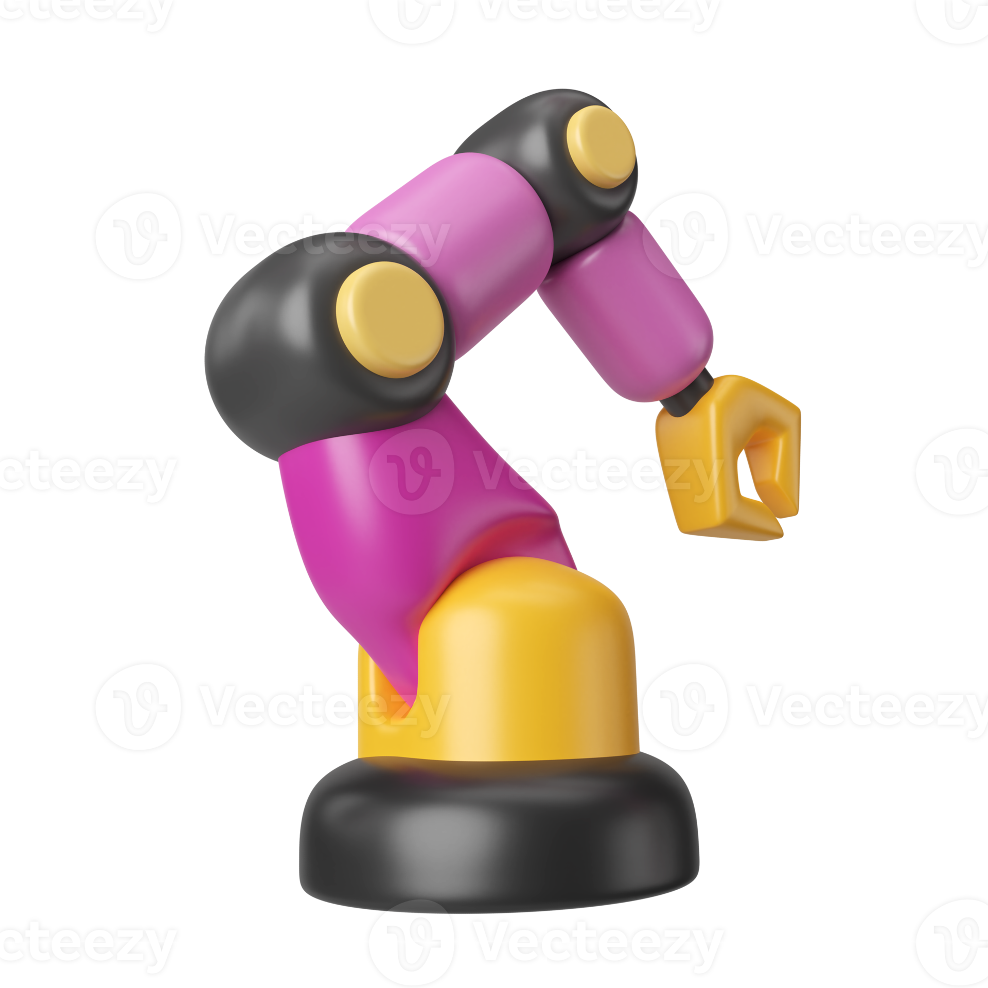 Industrial Robot 3D Illustration Icon 15329370 PNG