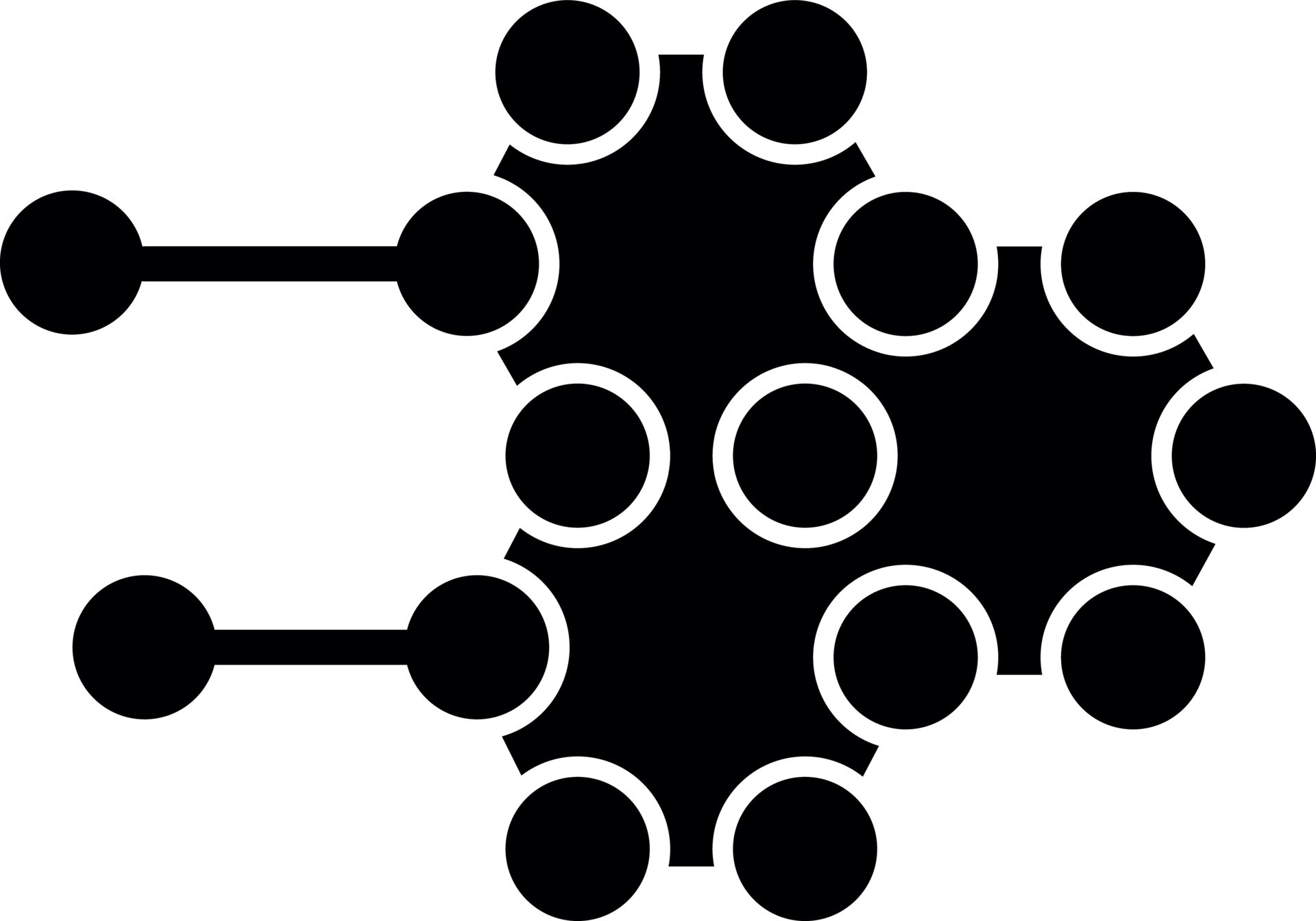 Molecular Structure Vector Icon Design 15333584 Vector Art At Vecteezy