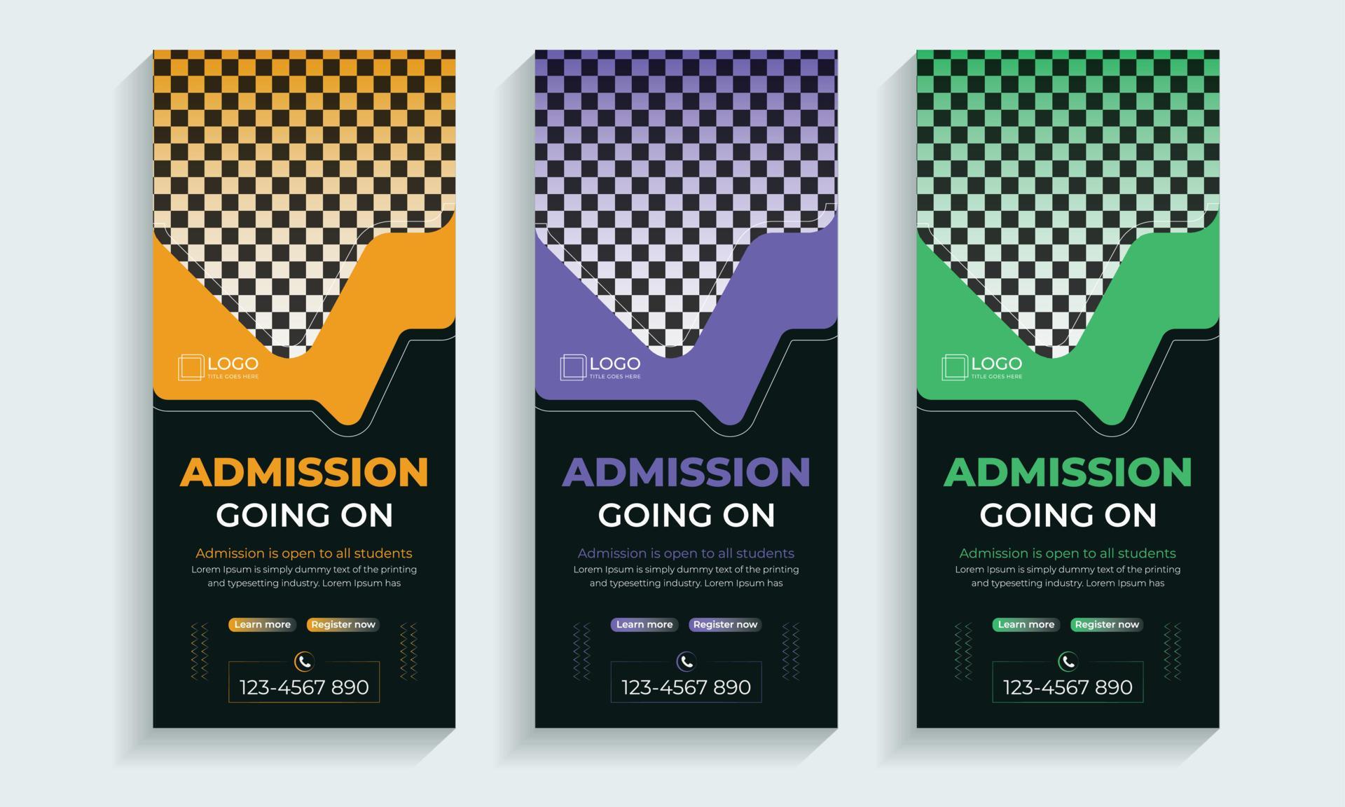 Admission open roll up banner design template, Back to school, college ... Admission open roll up banner design template, Back to school, college ...