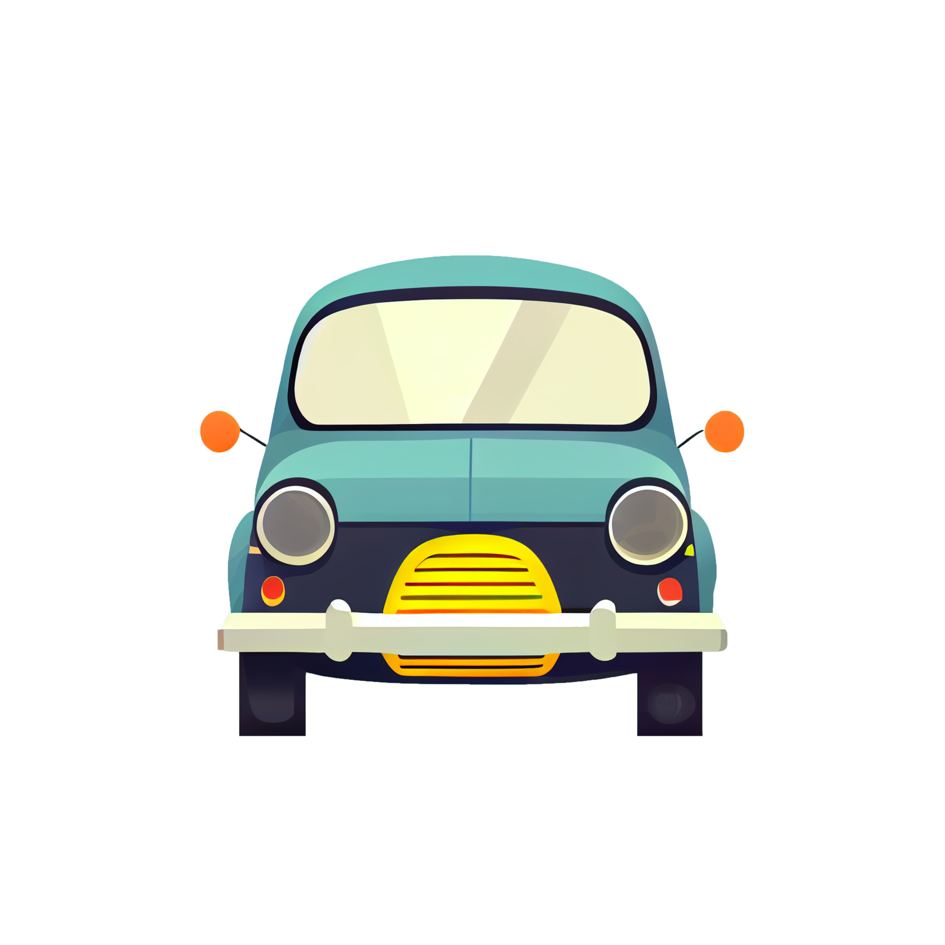 Modern Flat Design Of Transport Public Transportable Vehicle For Transportation In City