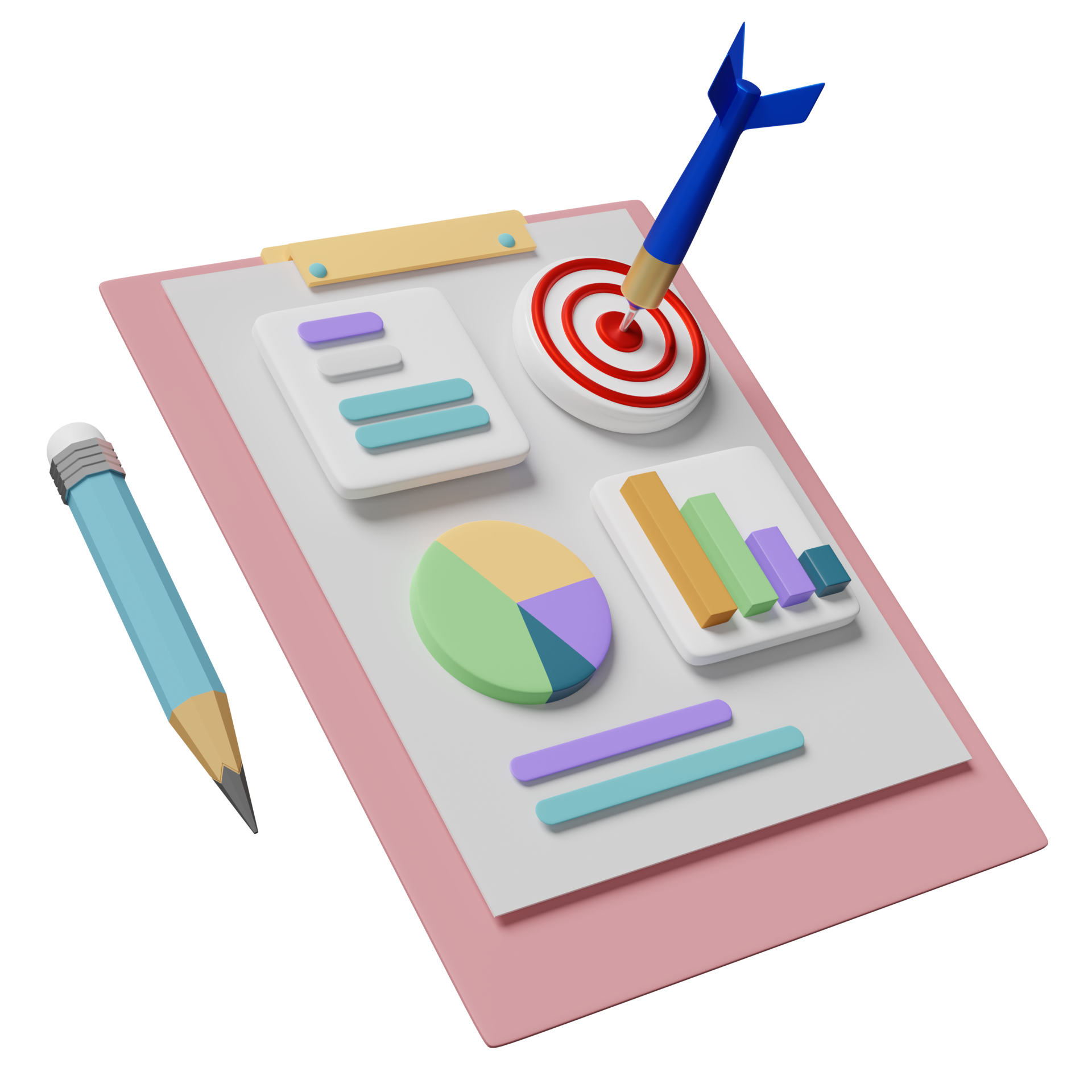 Chartsgraph With Analysis Business Financial Data White Clipboard