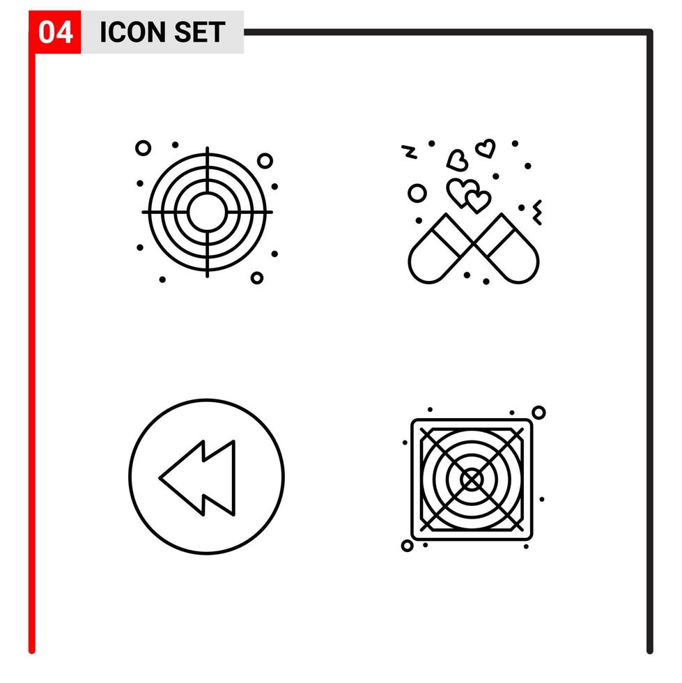 4 General Icons For Website Design Print And Mobile Apps 4 Outline