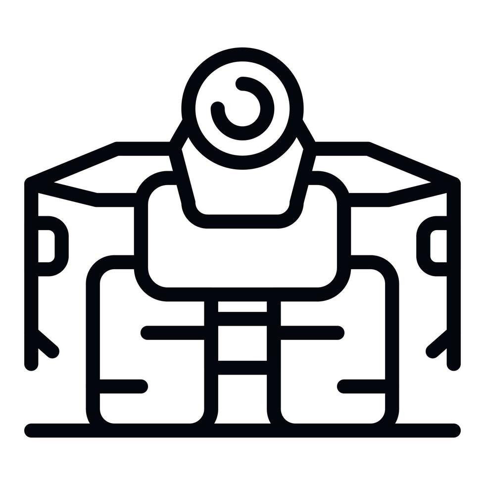 Wheels Robot Icon Outline Style 15366362 Vector Art At Vecteezy