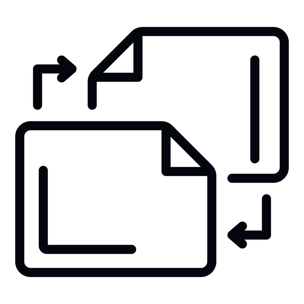 Copy editor file icon, outline style 15366542 Vector Art at Vecteezy