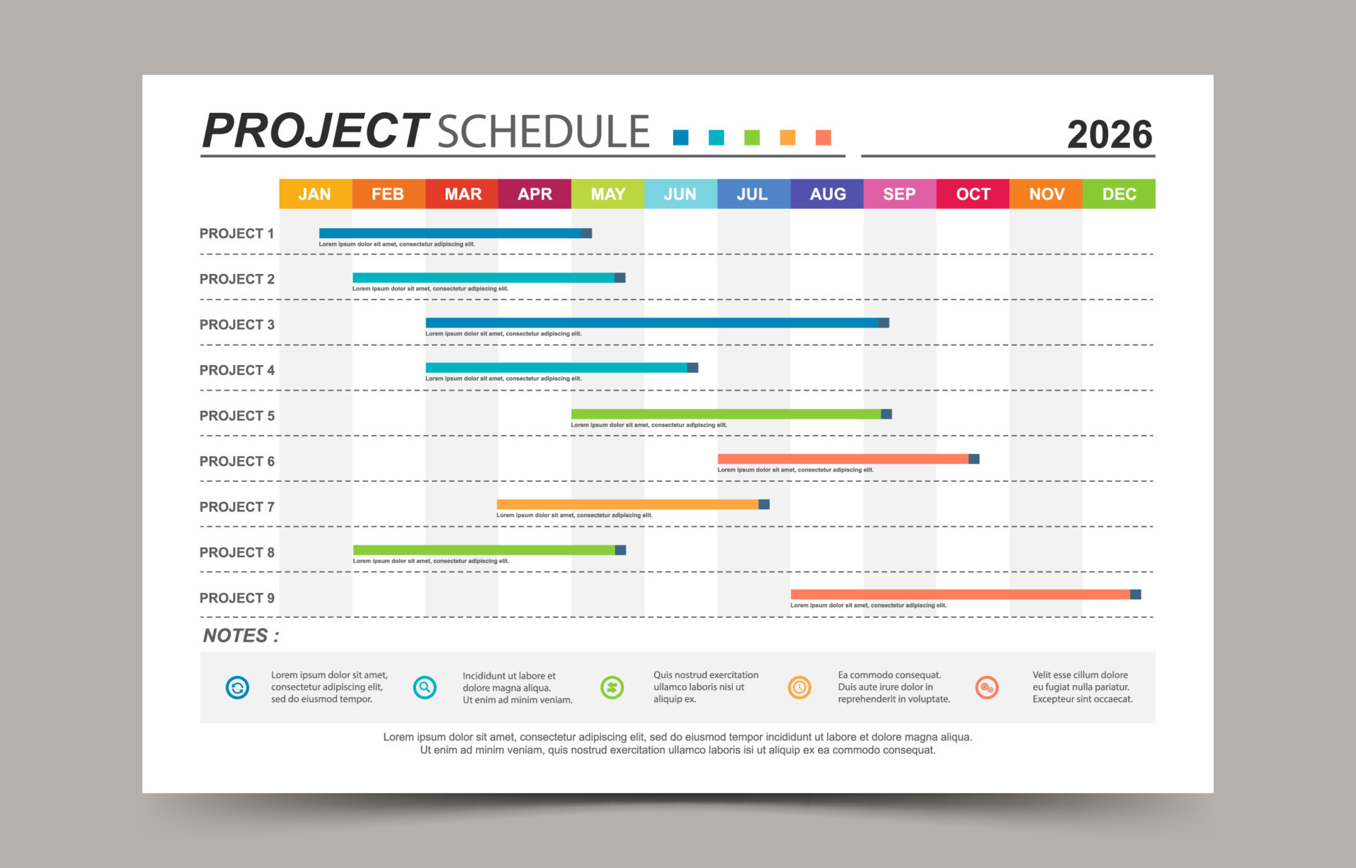 Monthly Timeline Template 15367433 Vector Art at Vecteezy