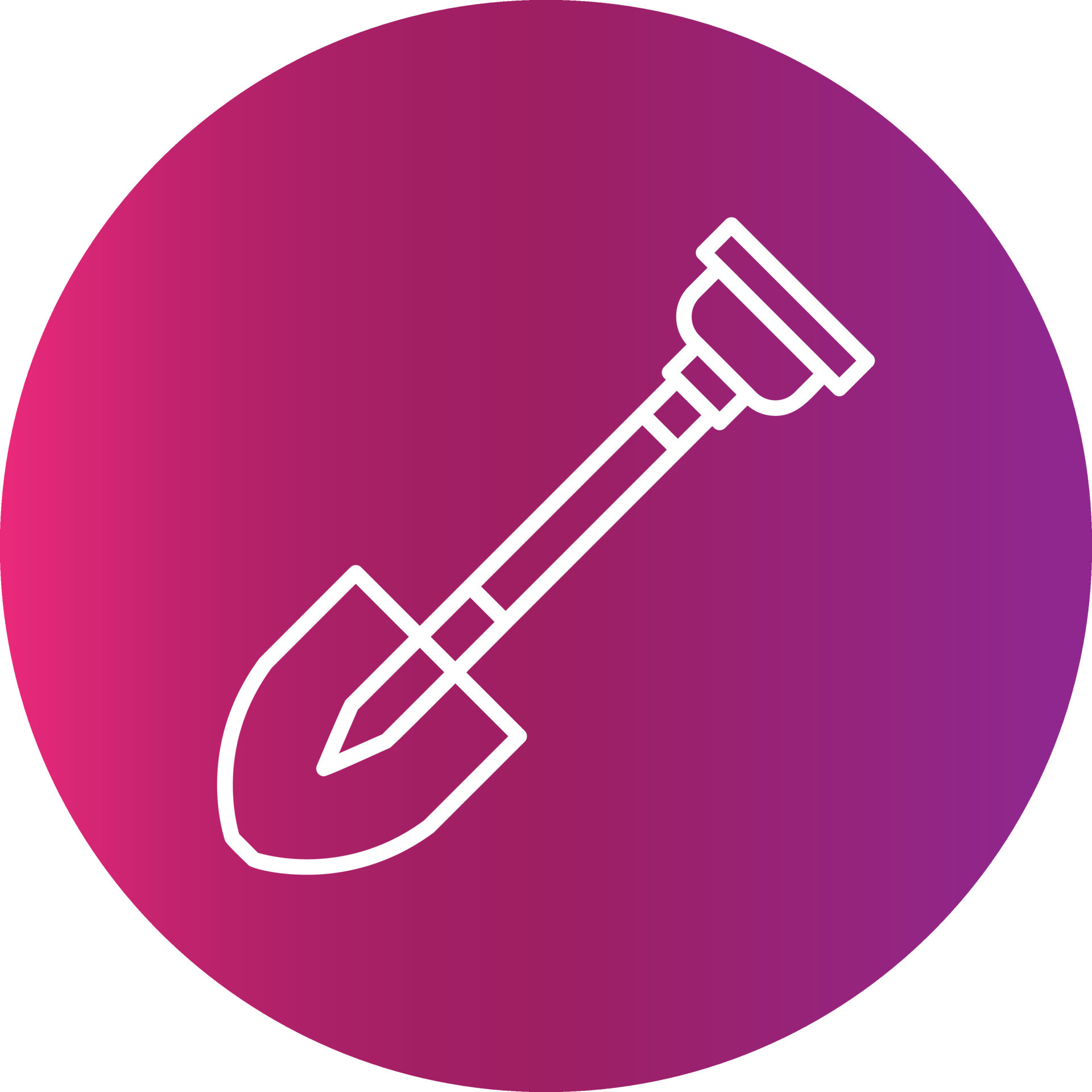 diseño de icono creativo de pala 15369212 Vector en Vecteezy