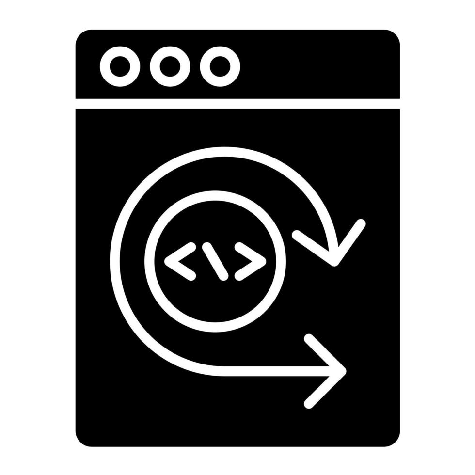 Pre-Written Code Glyph Icon 15375953 Vector Art at Vecteezy