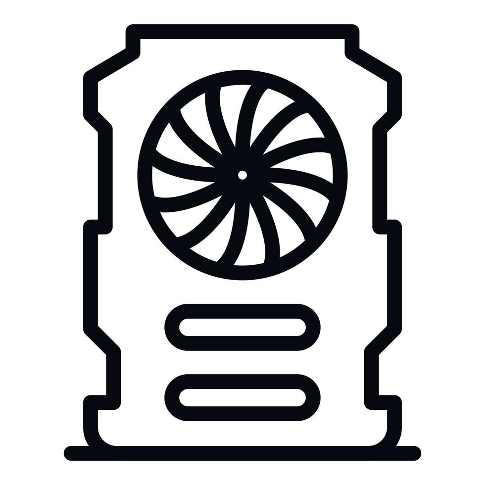 Mining Graphic Card Icon Outline Style 15376754 Vector Art At Vecteezy
