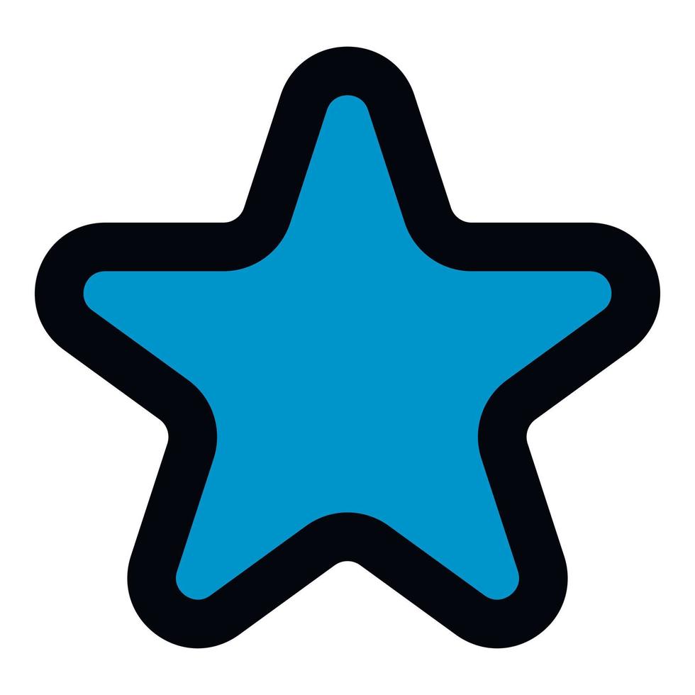 Star icon, outline style 15377570 Vector Art at Vecteezy